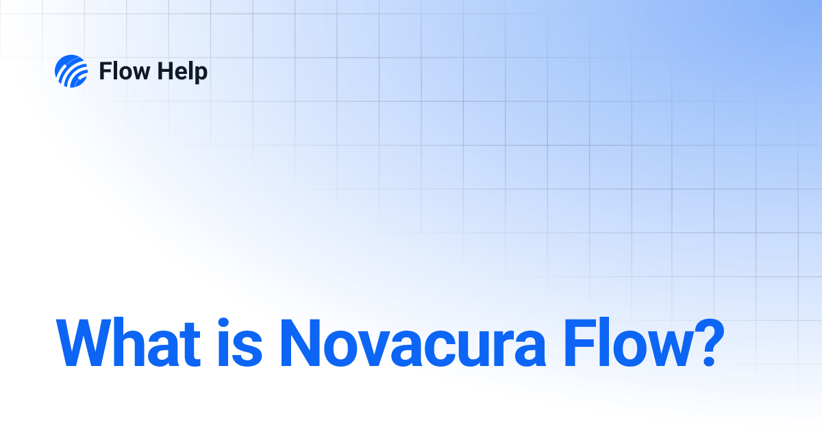 What is Novacura Flow? | Flow Help