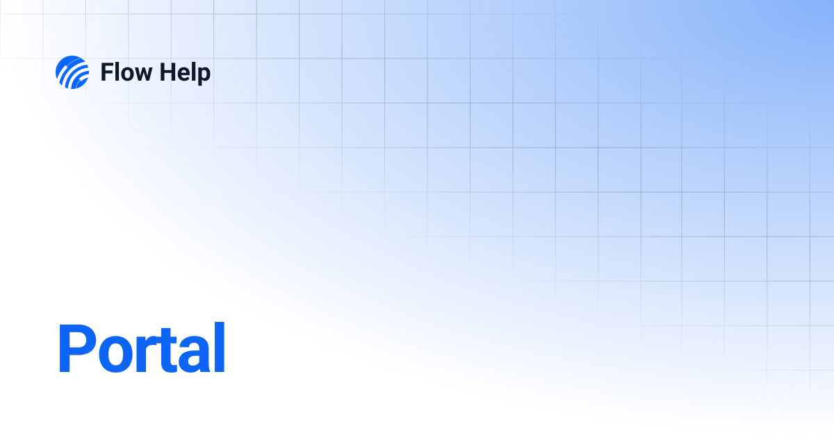 Portal | Flow Help